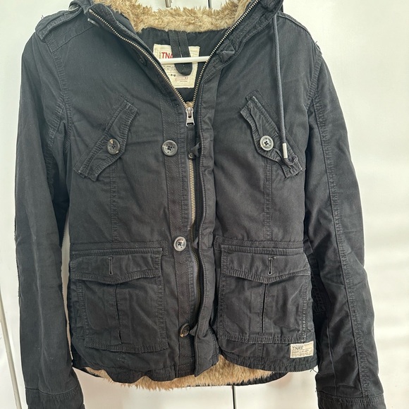 TNA | Jackets & Coats | Aritzia Tna Navy Military Jacket | Poshmark